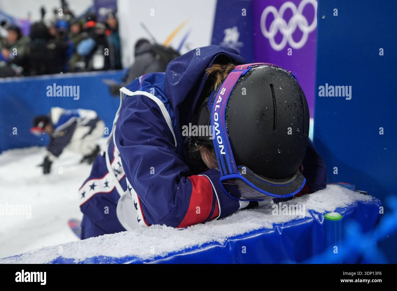 United States' Maddie Mastro reacts after her run during the women's ...