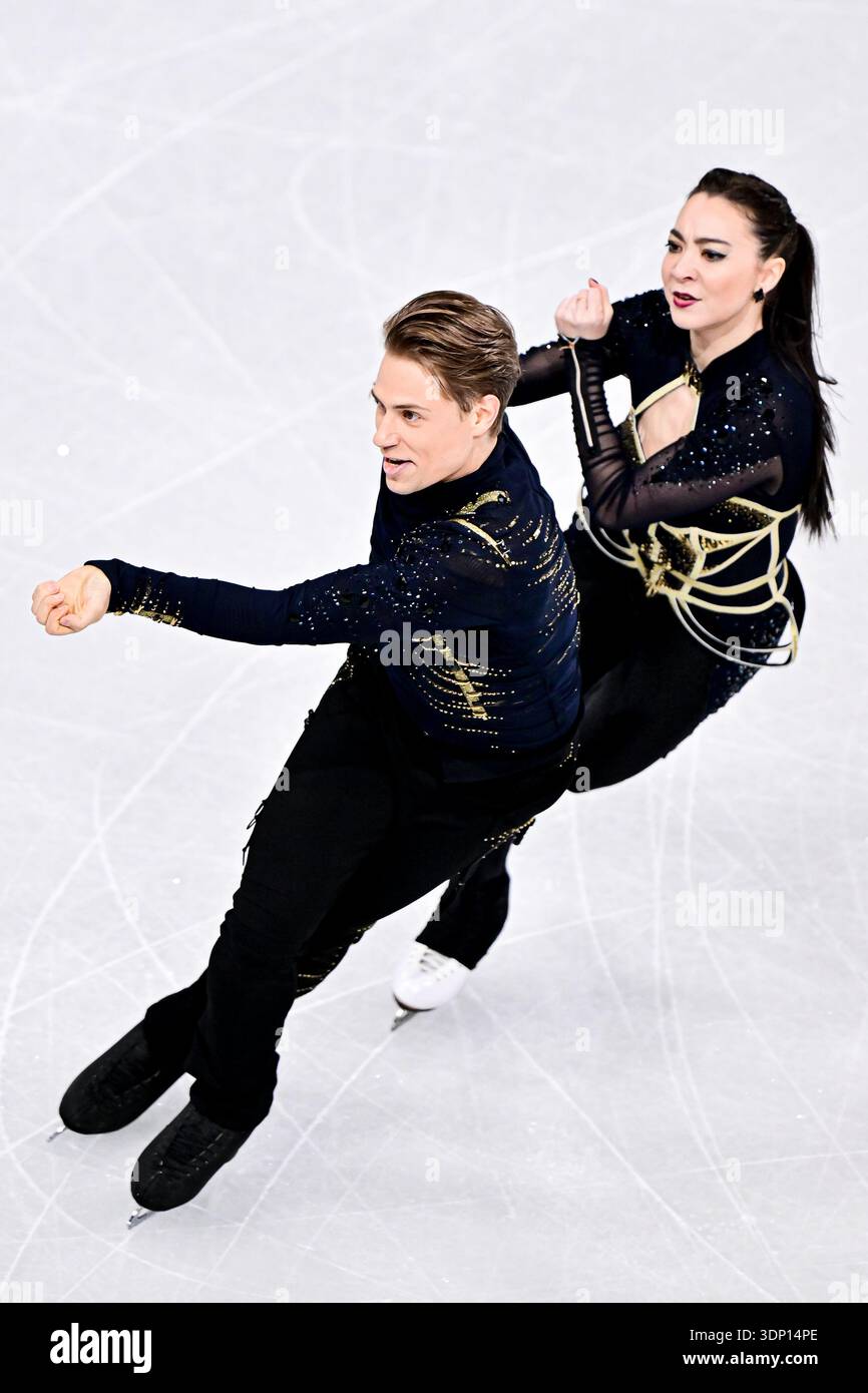 Allison REED & Saulius AMBRULEVICIUS (LTU), during Ice Dance Free Dance ...