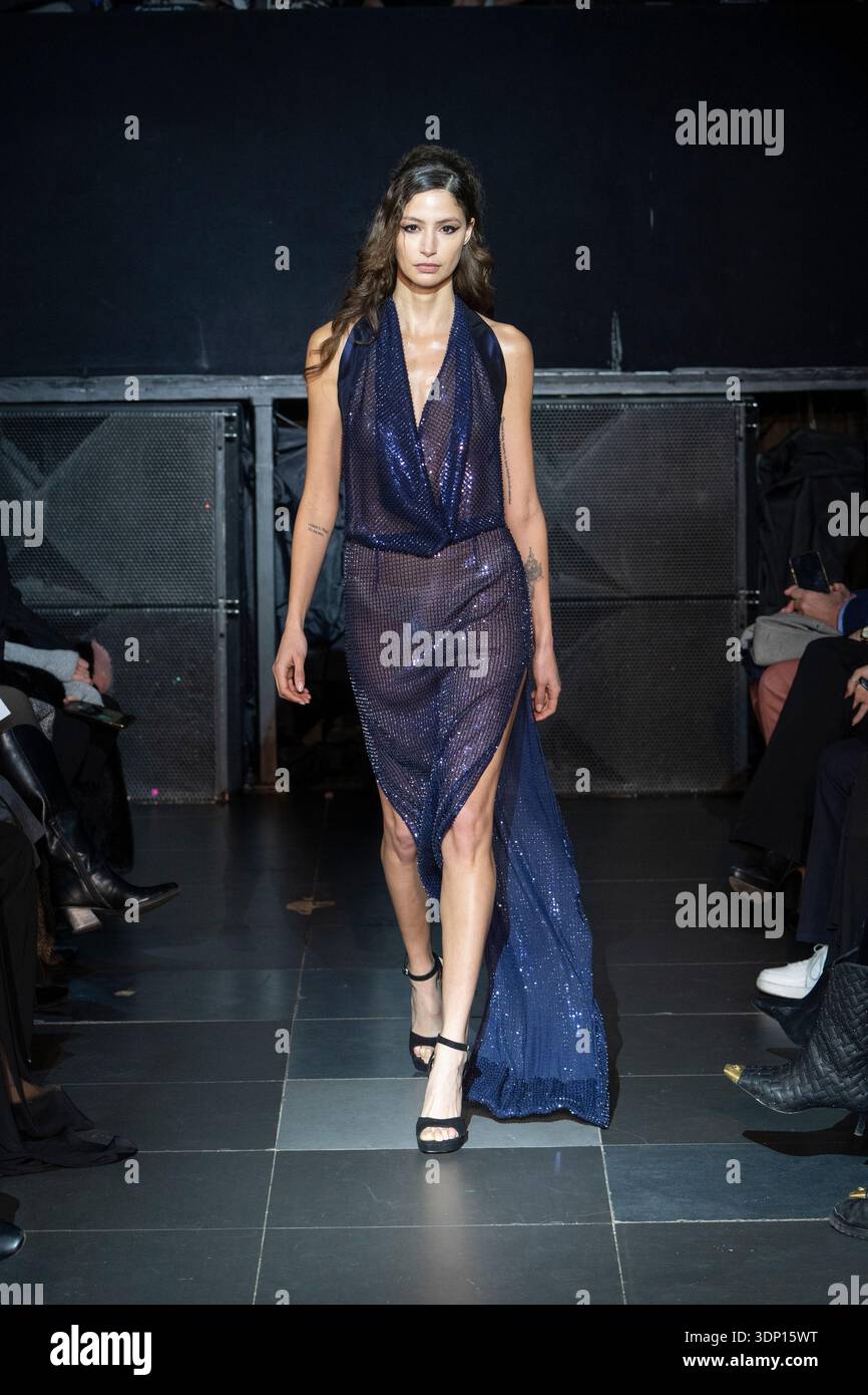Models walk the Frederick Anderson NYFW FW26 Fashion Show at Nebula in ...