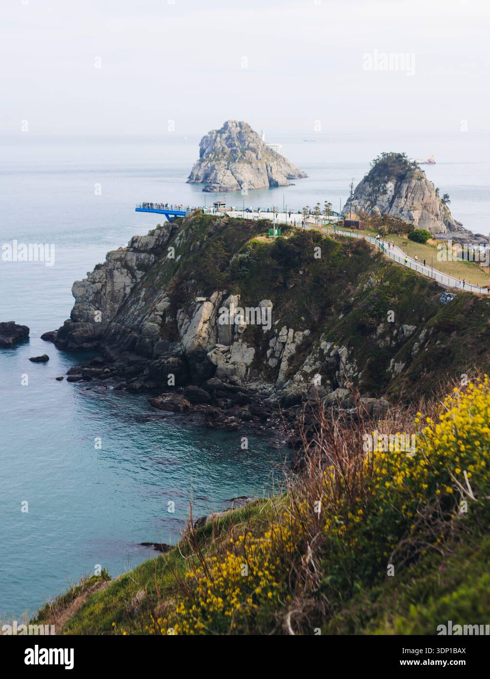 Oryukdo Islands landscape, Busan, South Korea, with Skywalk observation ...