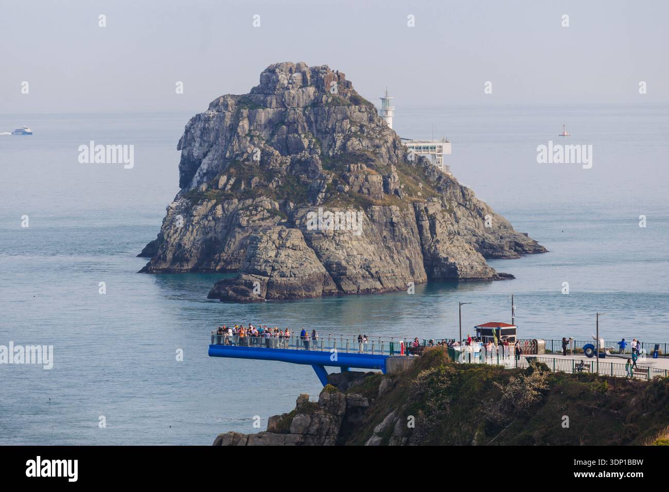 Oryukdo Islands landscape, Busan, South Korea, with Skywalk observation ...