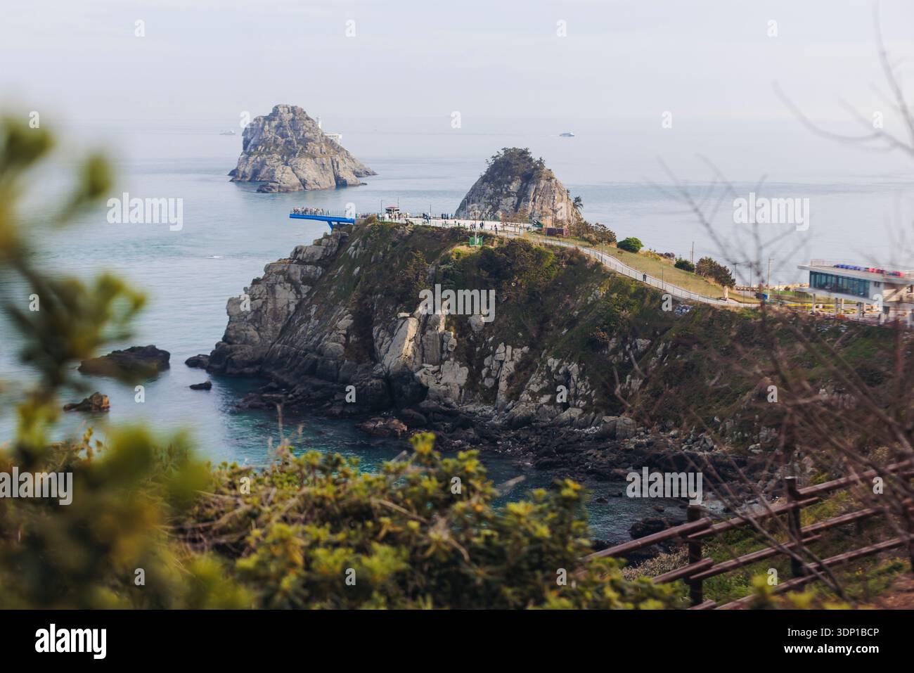 Oryukdo Islands landscape, Busan, South Korea, with Skywalk observation ...