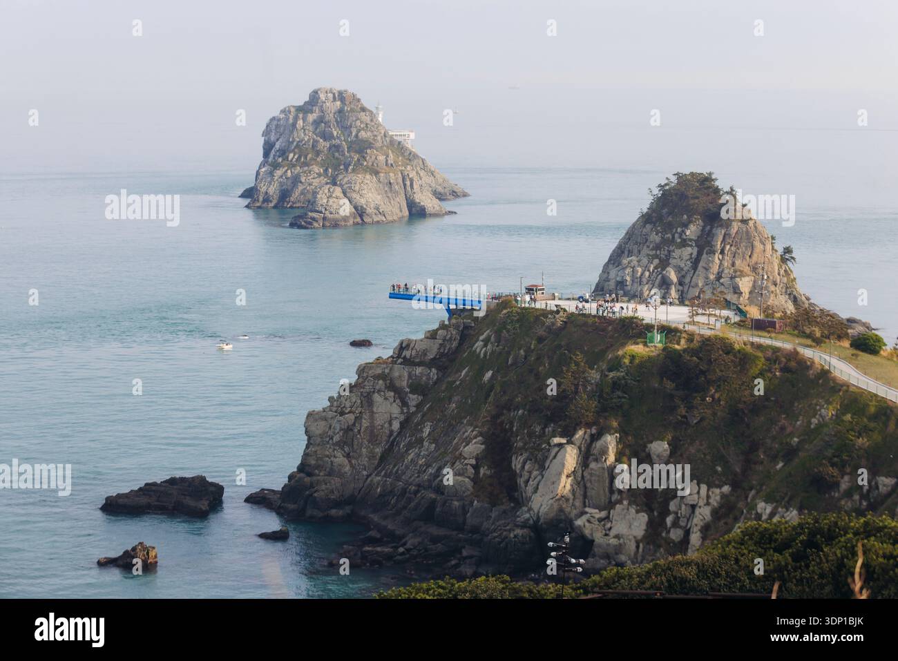 Oryukdo Islands landscape, Busan, South Korea, with Skywalk observation ...