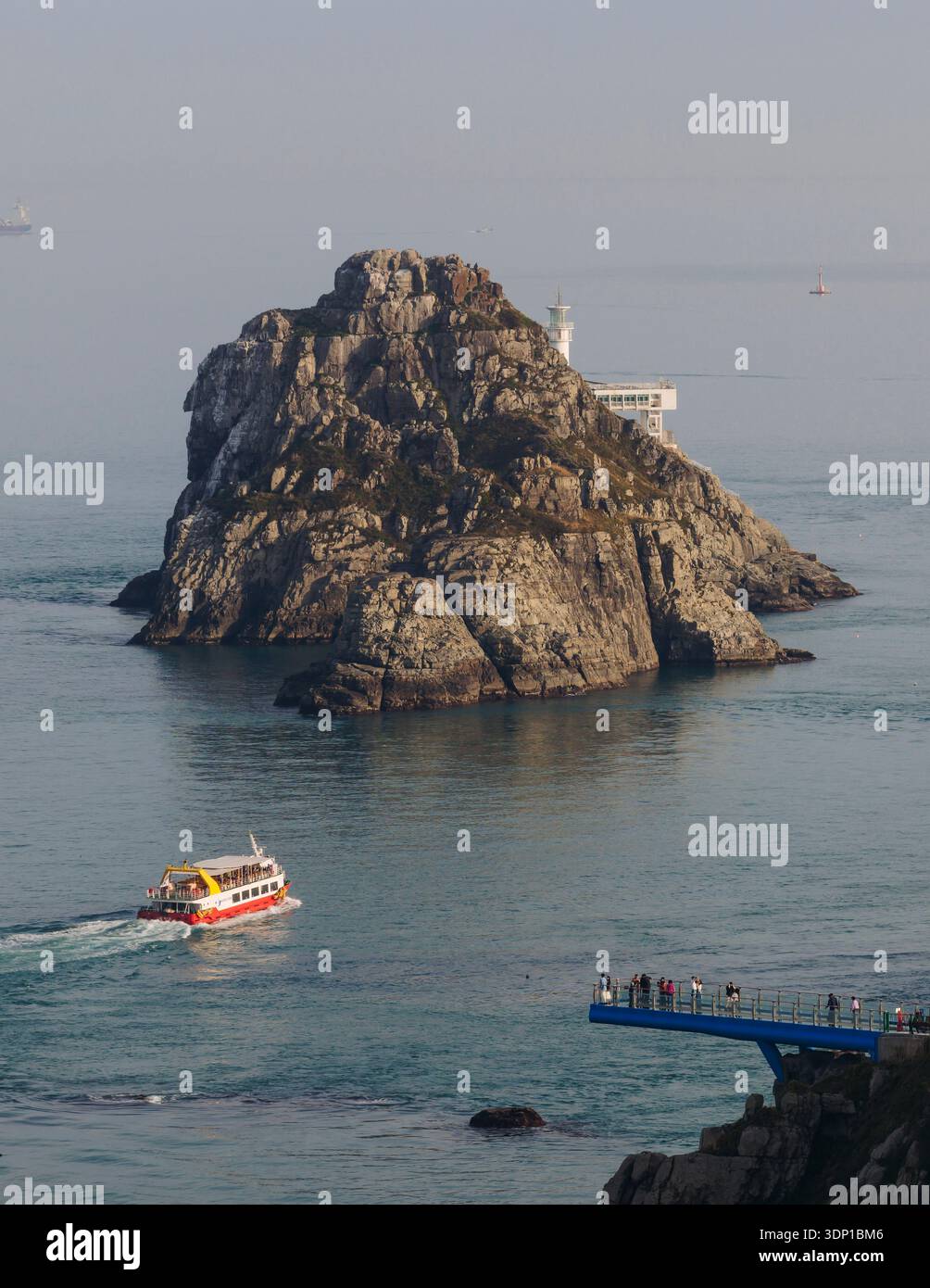 Oryukdo Islands landscape, Busan, South Korea, with Skywalk observation ...