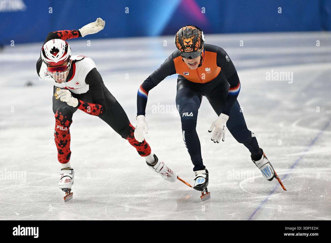 van 'T WOUT Jens (NED) and DANDJINOU William (CAN) during Short Track ...