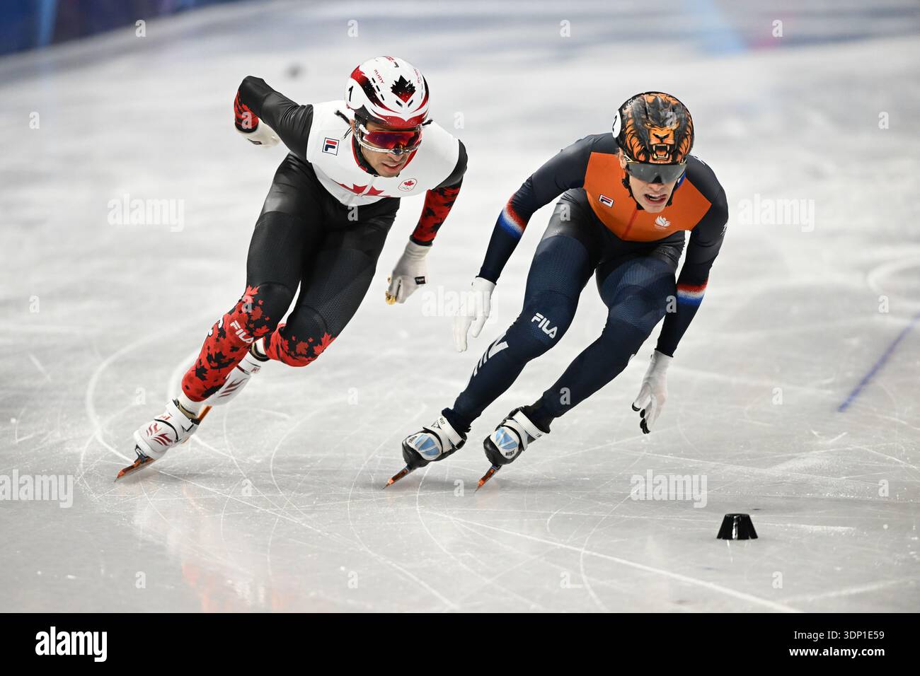 van 'T WOUT Jens (NED) and DANDJINOU William (CAN) during Short Track ...