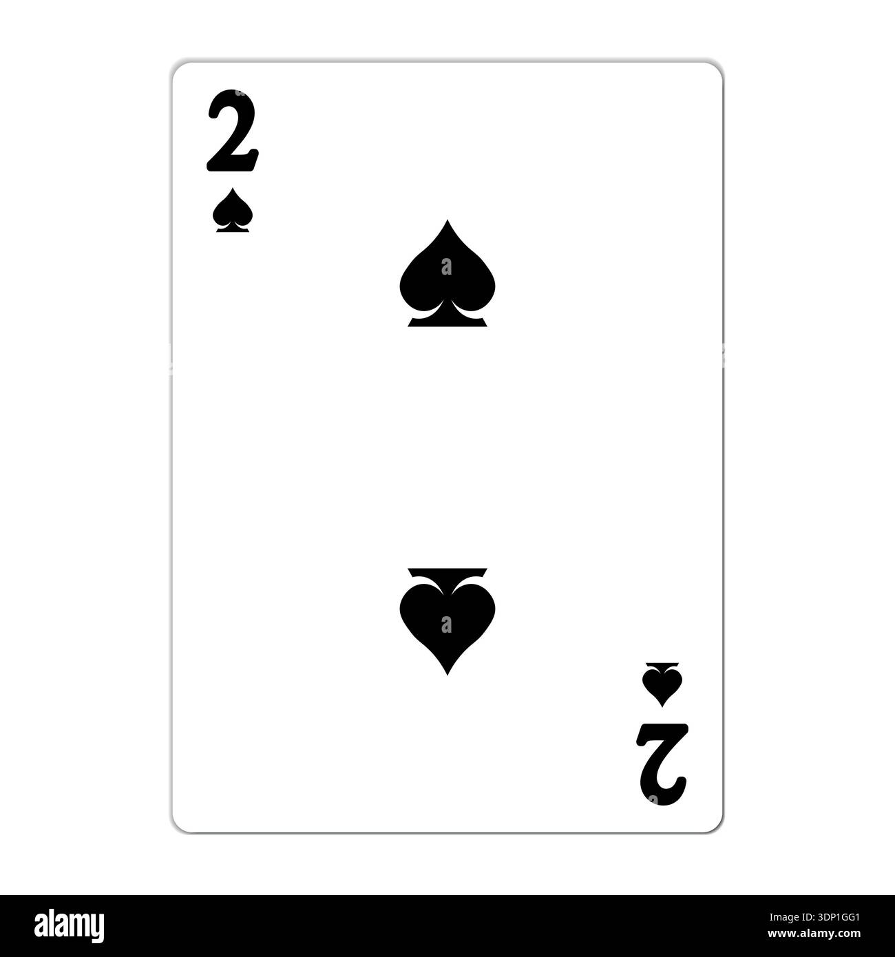 Ace of spades playing card Black and White Stock Photos & Images - Alamy