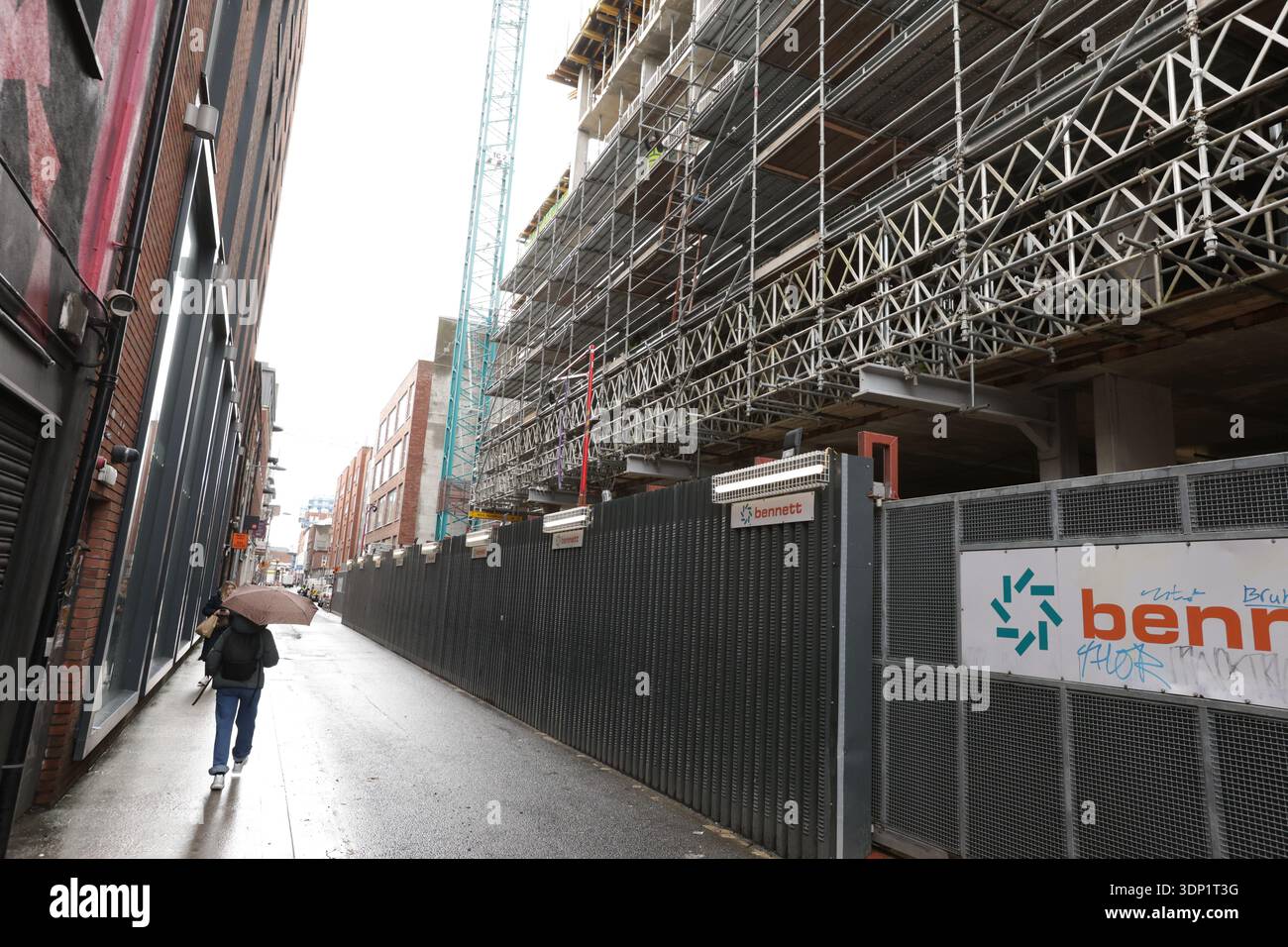 Dublin, Ireland - 11th February 2026: A large multi-storey construction ...