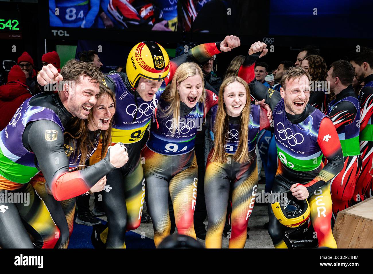 Deutscher Jubel, Luge Team Relay, Milano Cortina 2026 Olympic Games; 12 ...