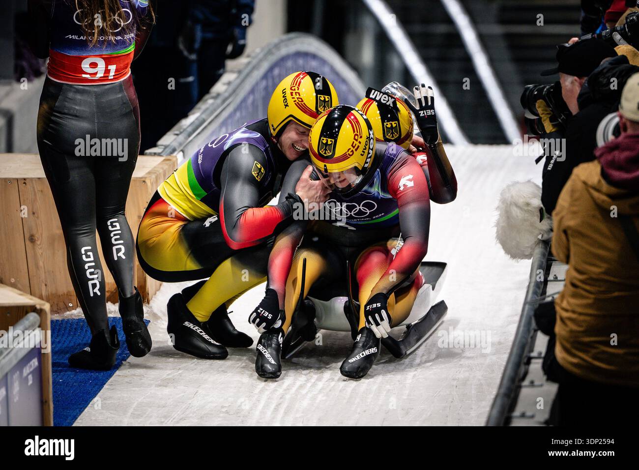 Deutscher Jubel, Luge Team Relay, Milano Cortina 2026 Olympic Games; 12 ...