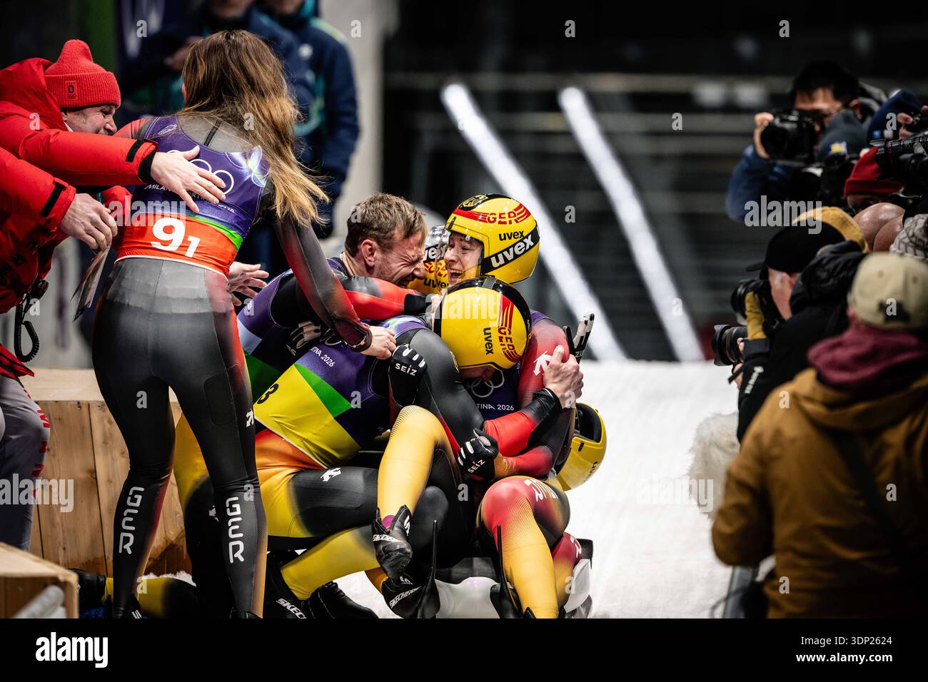Deutscher Jubel, Luge Team Relay, Milano Cortina 2026 Olympic Games; 12 ...