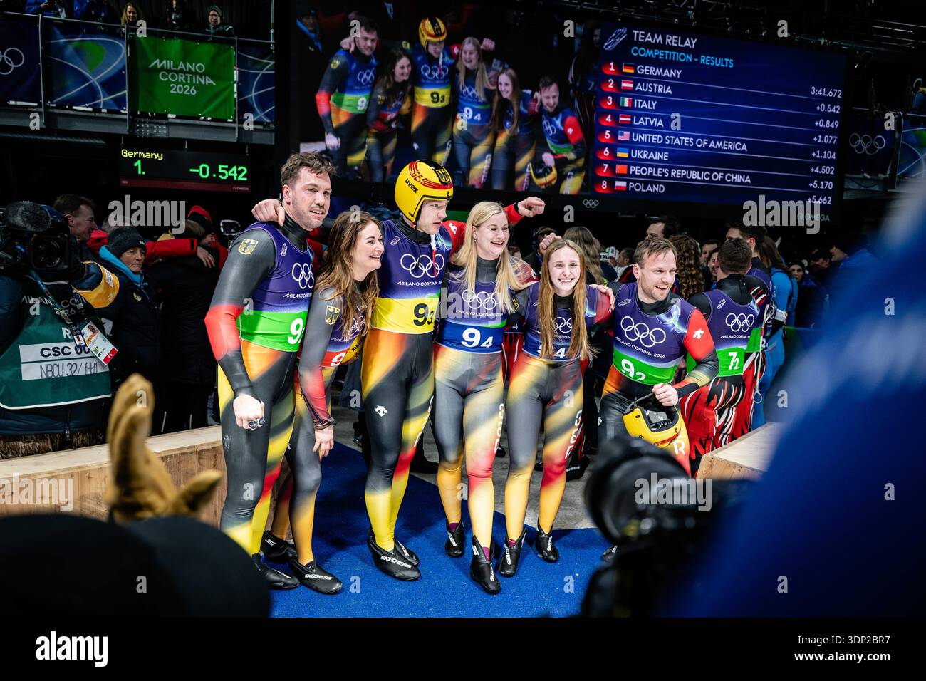 Deutscher Jubel, Luge Team Relay, Milano Cortina 2026 Olympic Games; 12 ...