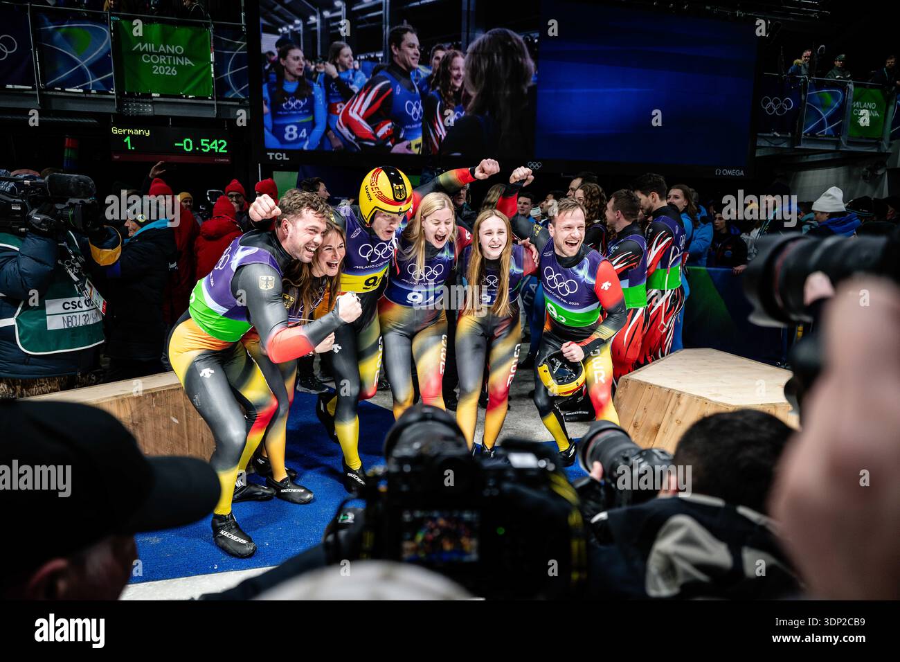 Deutscher Jubel, Luge Team Relay, Milano Cortina 2026 Olympic Games; 12 ...