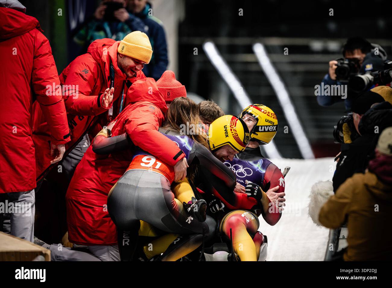Deutscher Jubel, Luge Team Relay, Milano Cortina 2026 Olympic Games; 12 ...