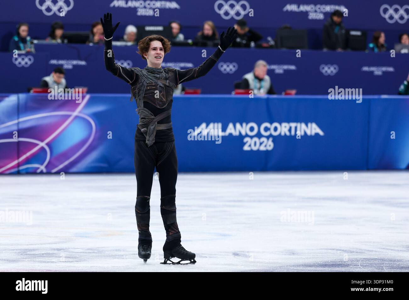 Mikhail Shaidorov of Kazakistan competes during the Figure Skating Men ...