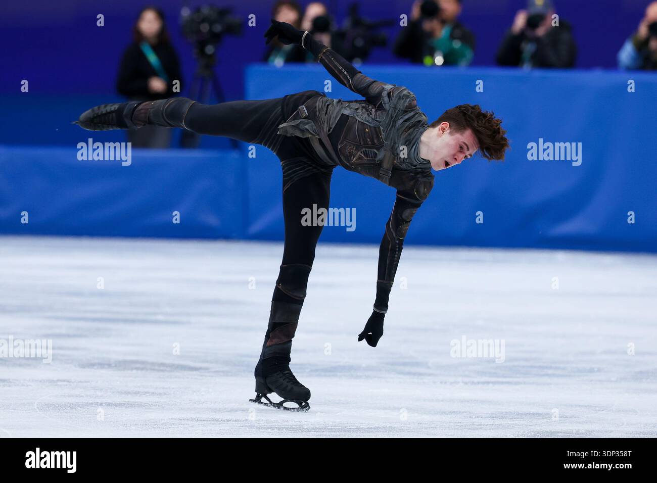 Mikhail Shaidorov of Kazakistan competes during the Figure Skating Men ...