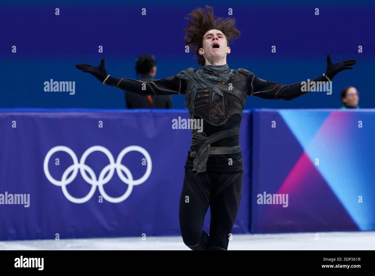 Mikhail Shaidorov of Kazakistan competes during the Figure Skating Men ...