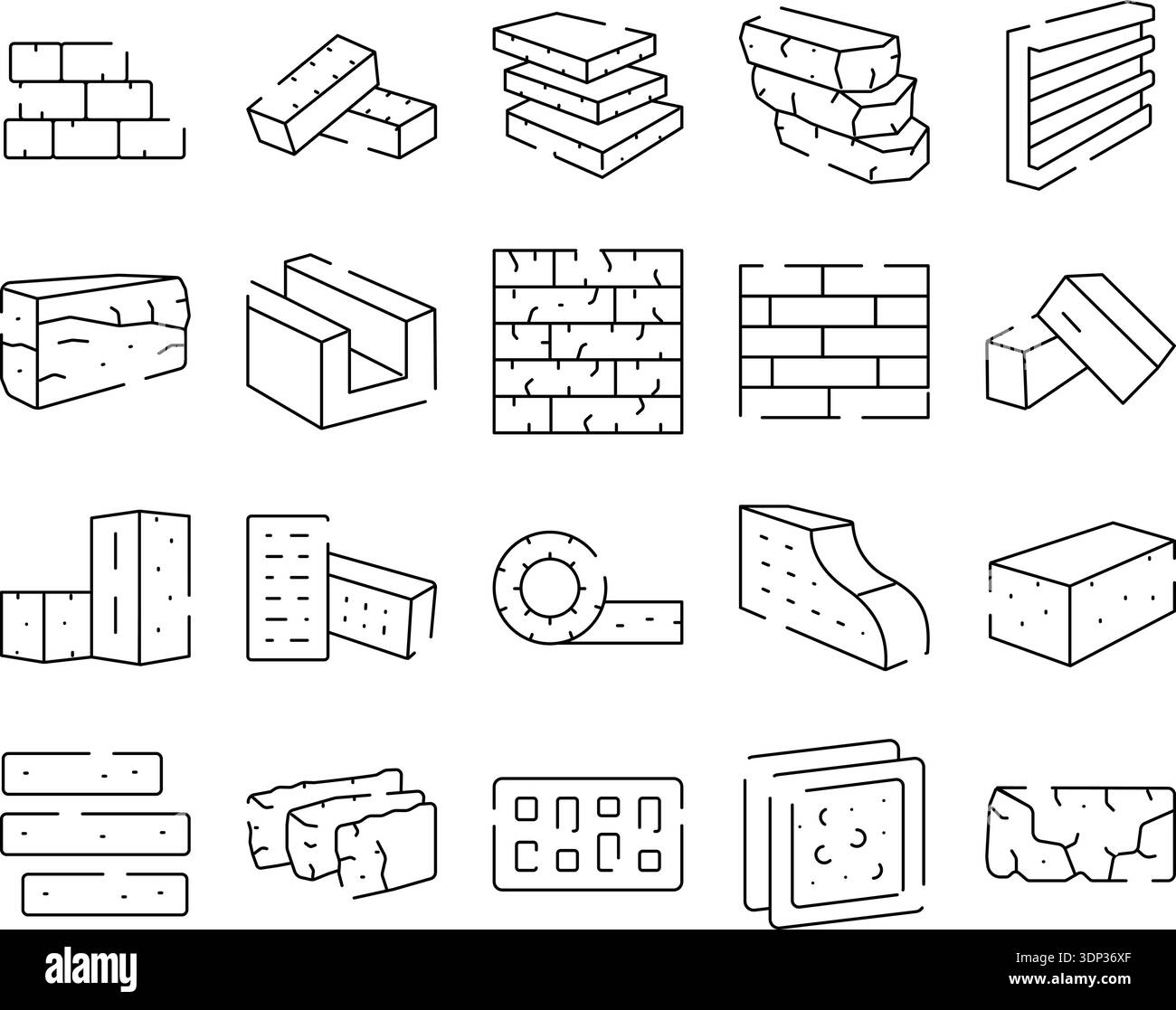 Building blocks set Black and White Stock Photos & Images - Alamy
