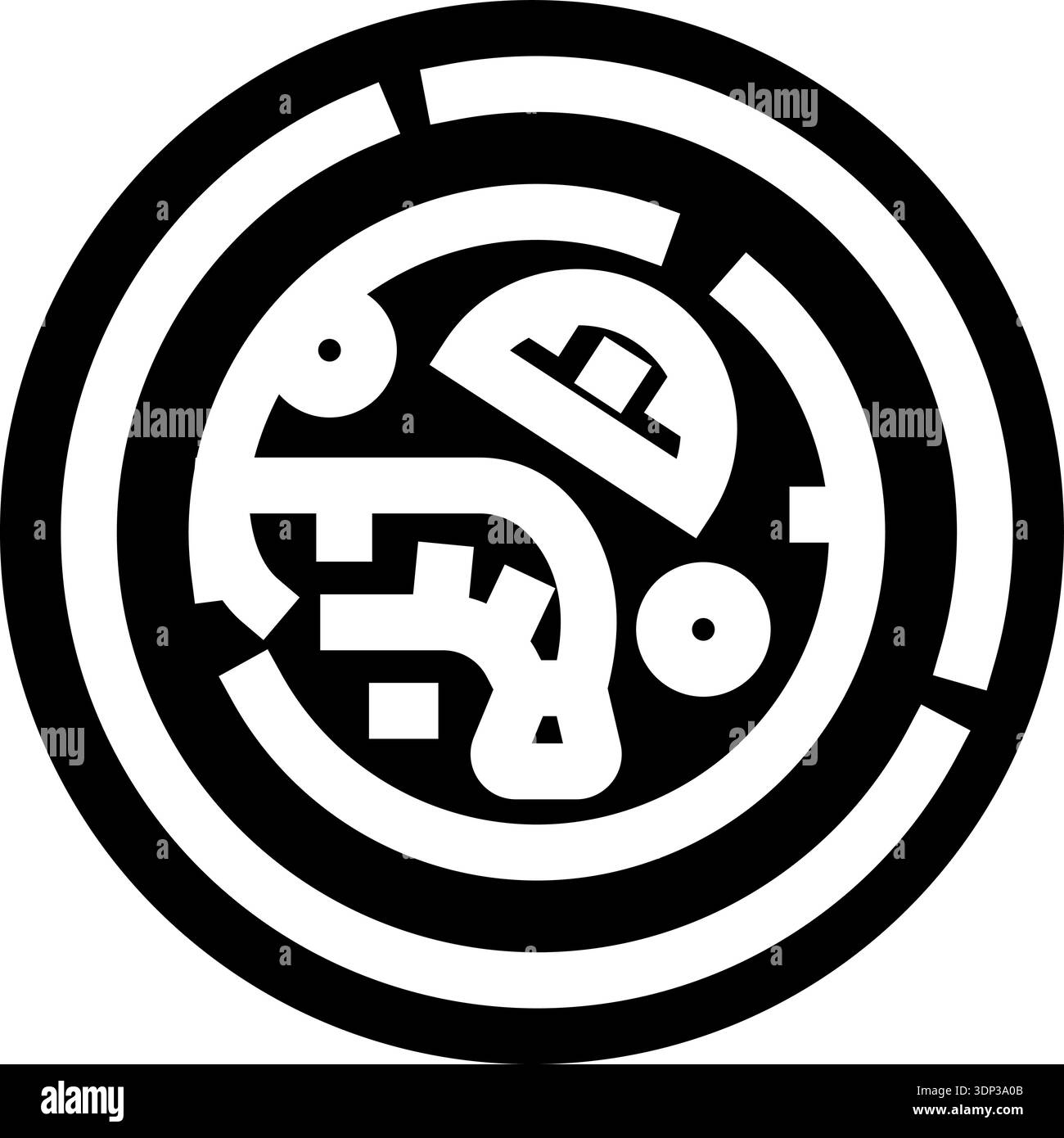 Circular connectivity logo hi-res stock photography and images - Alamy