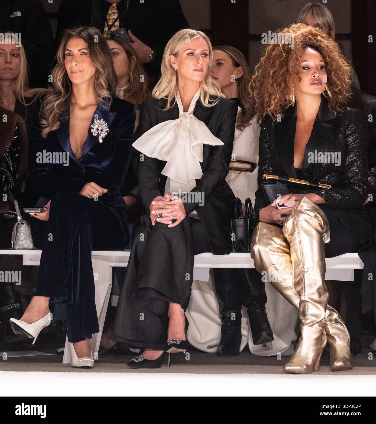 Erin Lichy, Nicky Hilton Rothschild, and Jillian Hervey attend runway ...