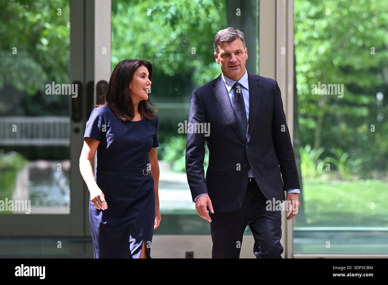 Australian Opposition Leader Angus Taylor and Deputy Opposition Leader ...