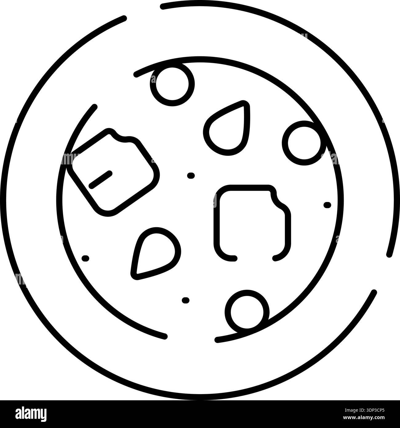 Minimalist pizza line art Stock Vector Images - Alamy