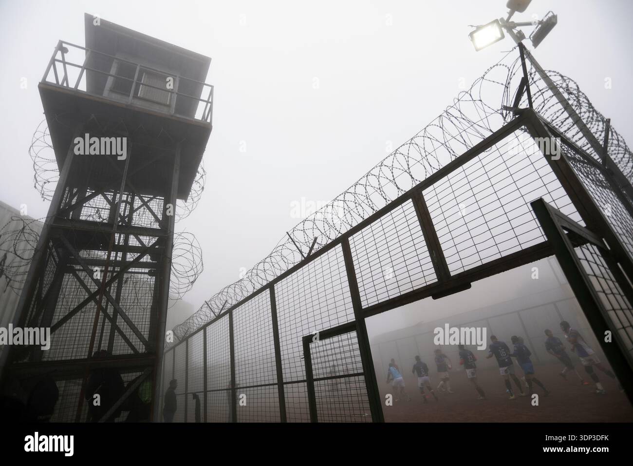 Inmates play rugby at the Valparaiso Prison Complex in Valparaiso ...
