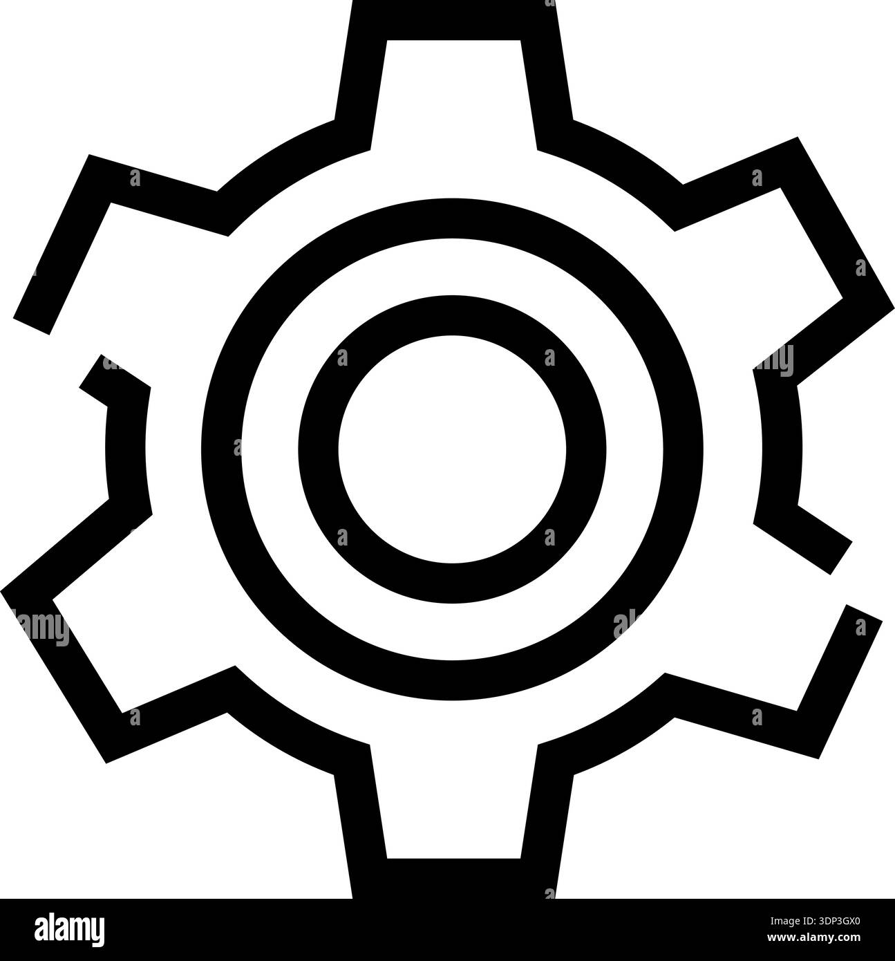 Gear cog wheel symbol representing settings process Stock Vector Image ...