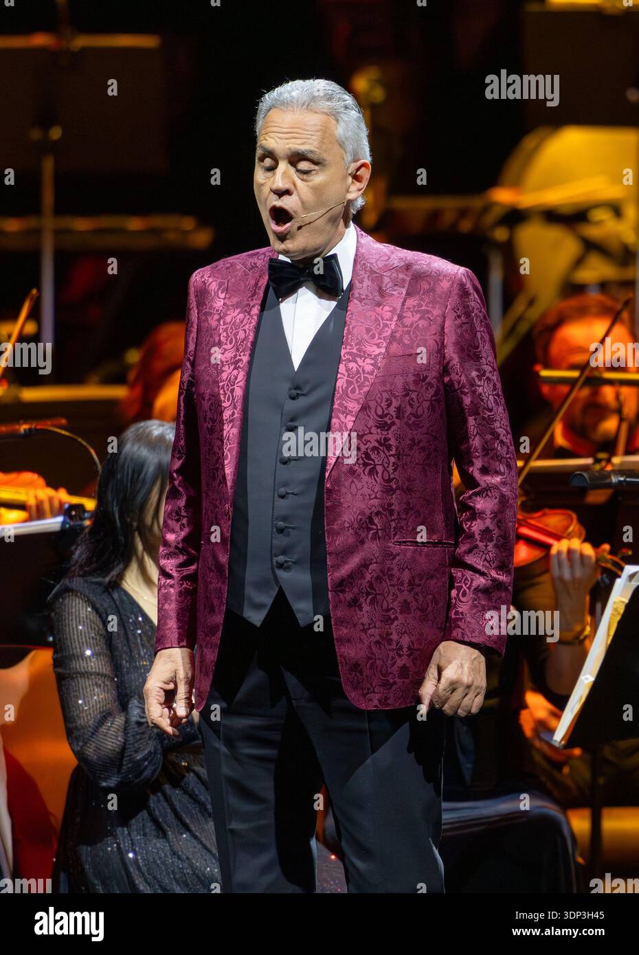 HOLLYWOOD, FL - FEB 12: Andrea Bocelli performs at the “Hard Rock Live ...