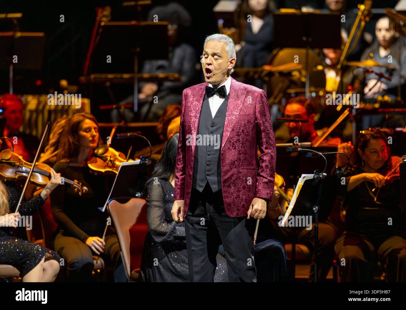 HOLLYWOOD, FL - FEB 12: Andrea Bocelli performs at the “Hard Rock Live ...