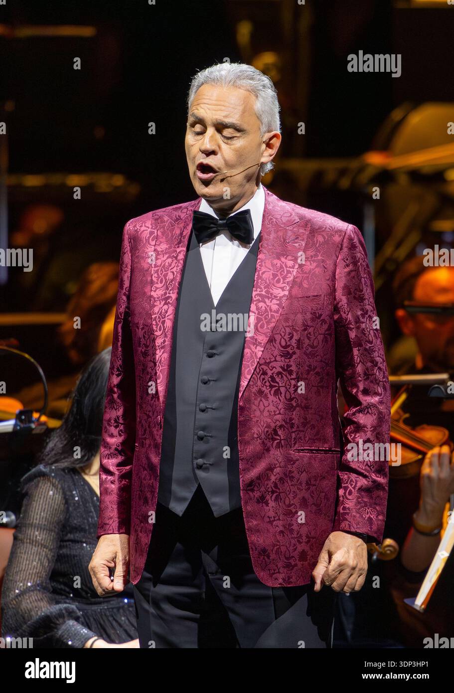 HOLLYWOOD, FL - FEB 12: Andrea Bocelli performs at the “Hard Rock Live ...