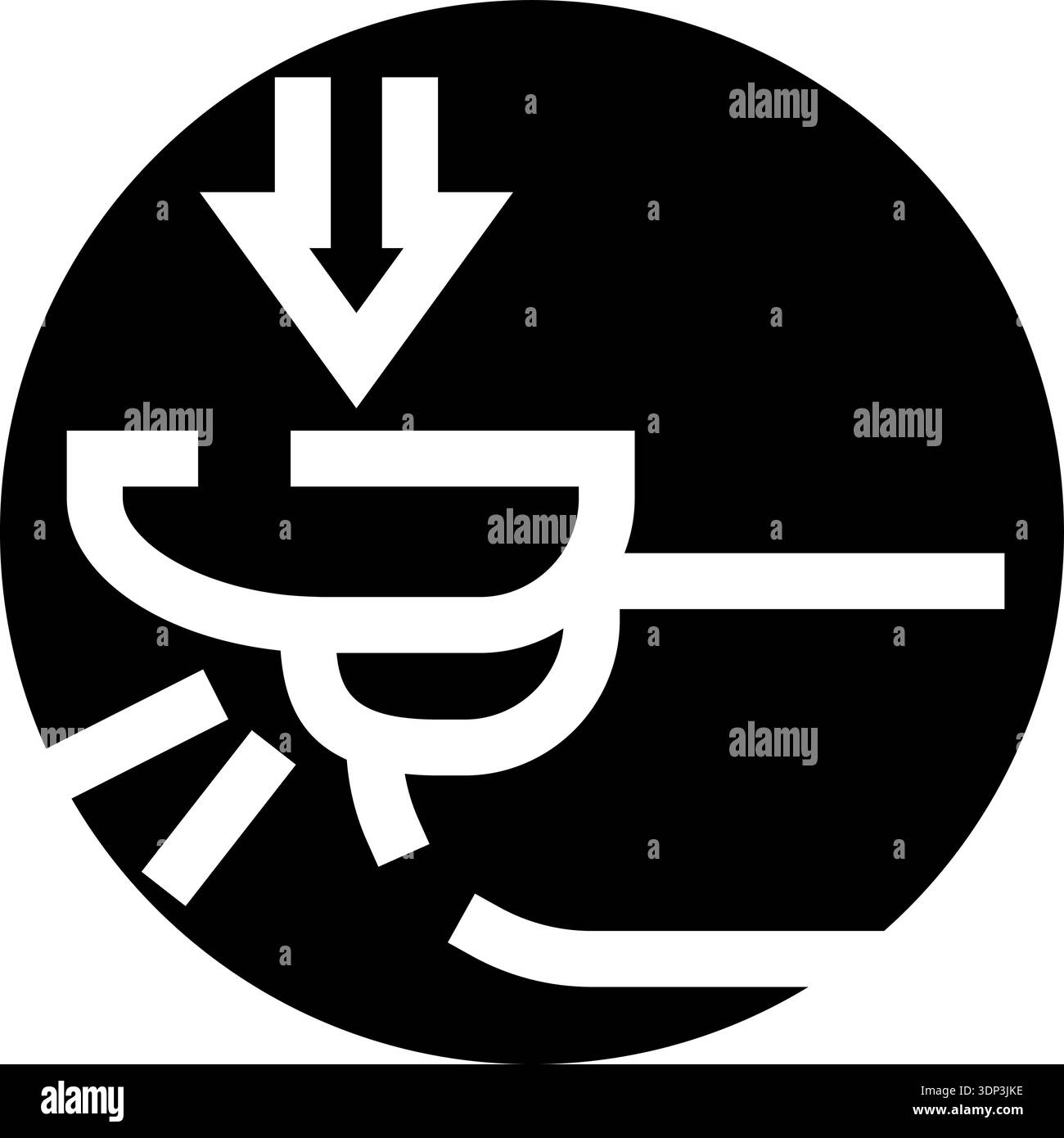 Hand crush injury warning symbol caution sign Stock Vector Image & Art ...