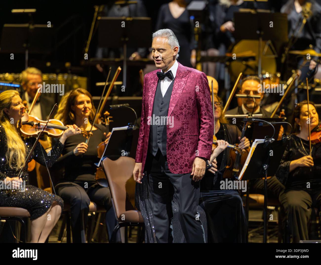 HOLLYWOOD, FL - FEB 12: Andrea Bocelli performs at the “Hard Rock Live ...