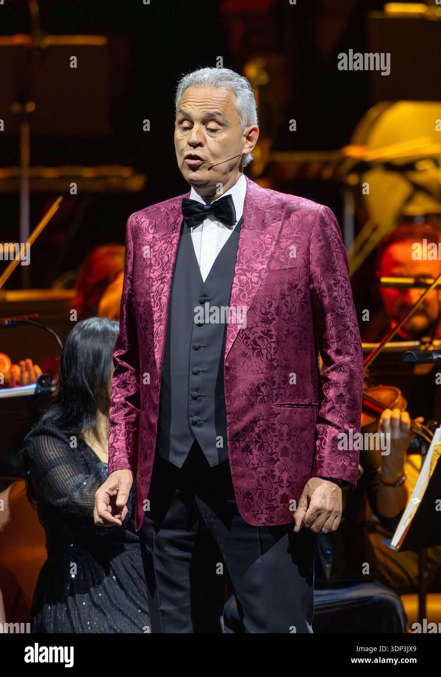 HOLLYWOOD, FL - FEB 12: Andrea Bocelli performs at the “Hard Rock Live ...