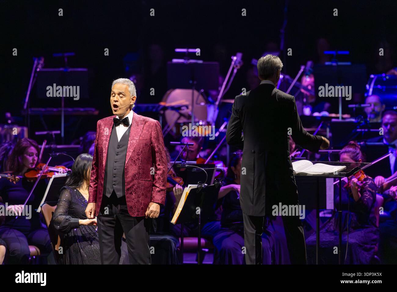 HOLLYWOOD, FL - FEB 12: Andrea Bocelli performs at the “Hard Rock Live ...