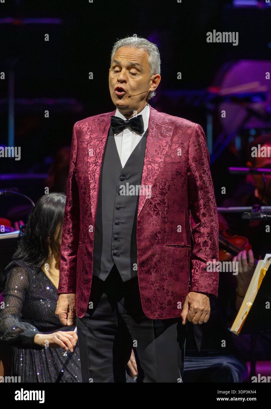 HOLLYWOOD, FL - FEB 12: Andrea Bocelli performs at the “Hard Rock Live ...