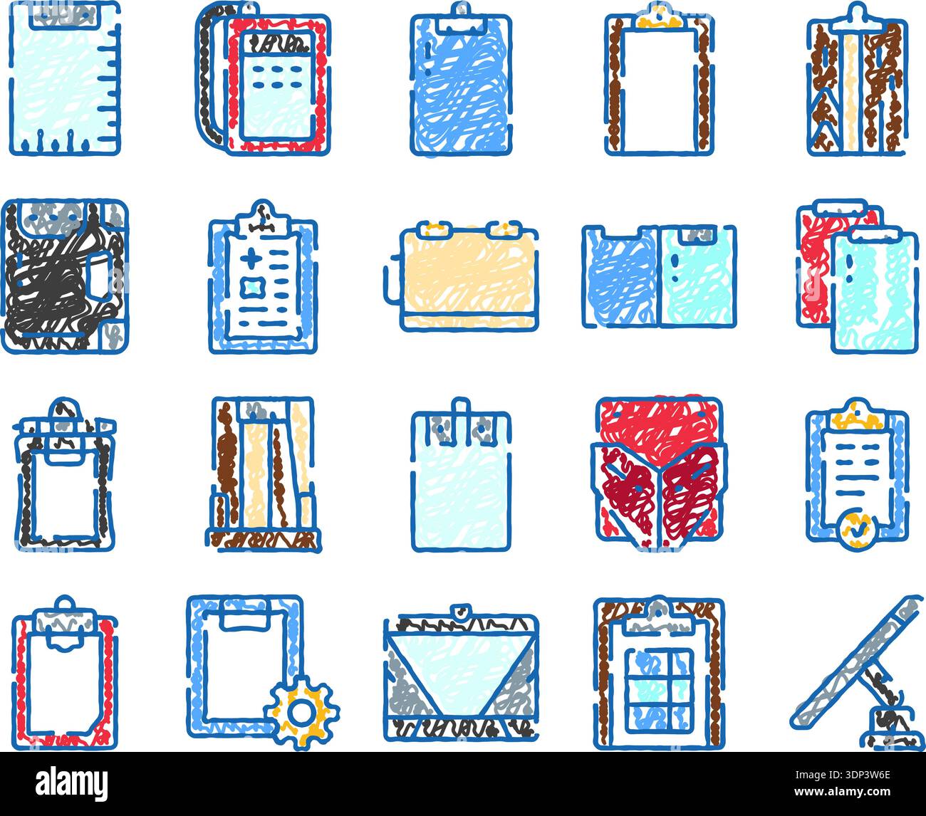 Hand drawn clipboard medical hi-res stock photography and images - Alamy