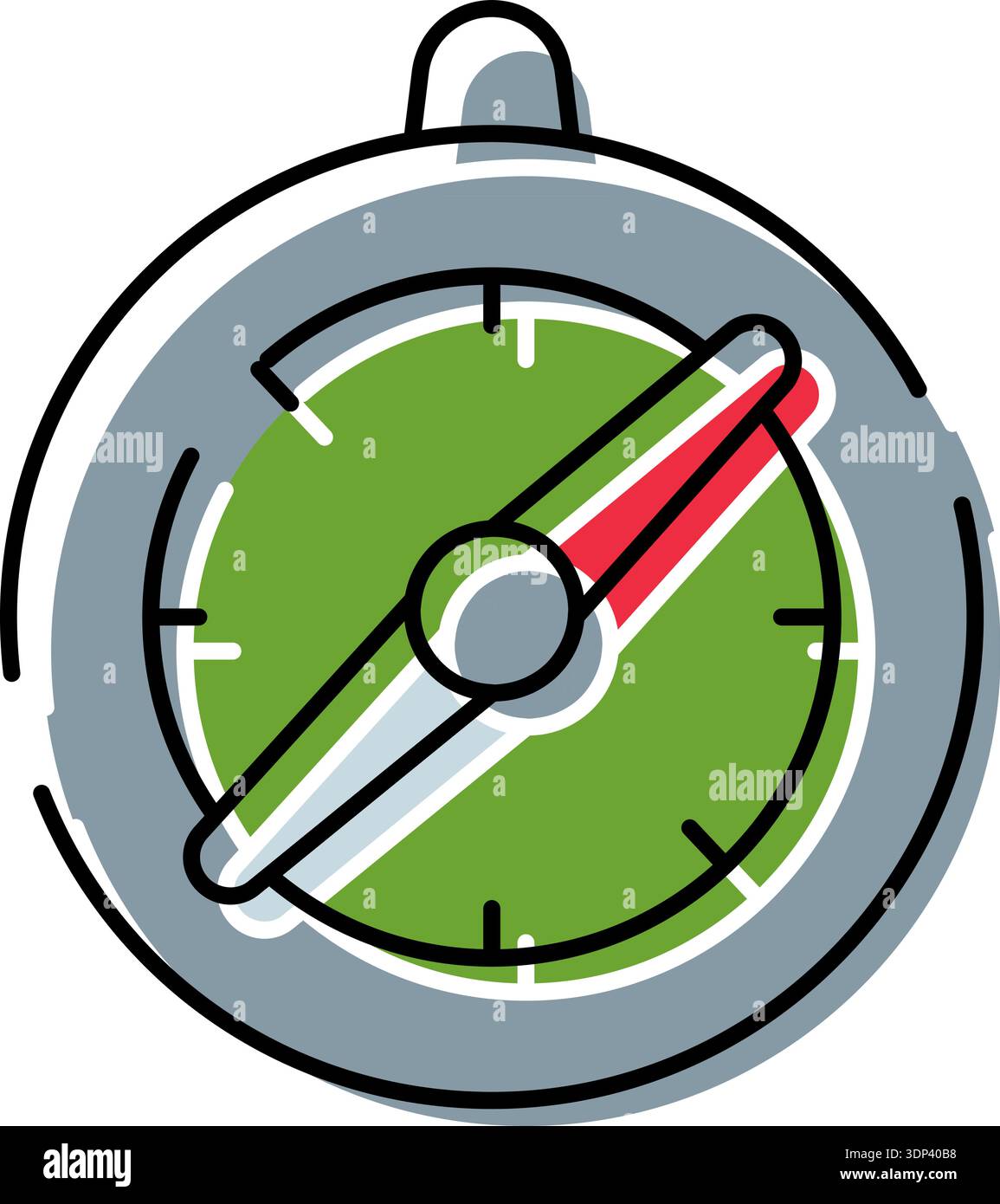 Navigating direction finding compass Stock Vector Images - Alamy