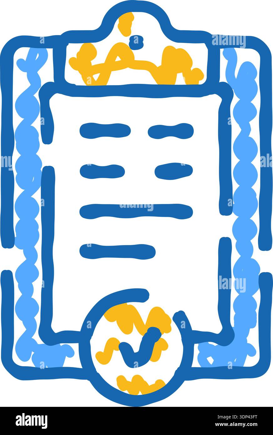 Clipboard document checkmark completing hi-res stock photography and ...