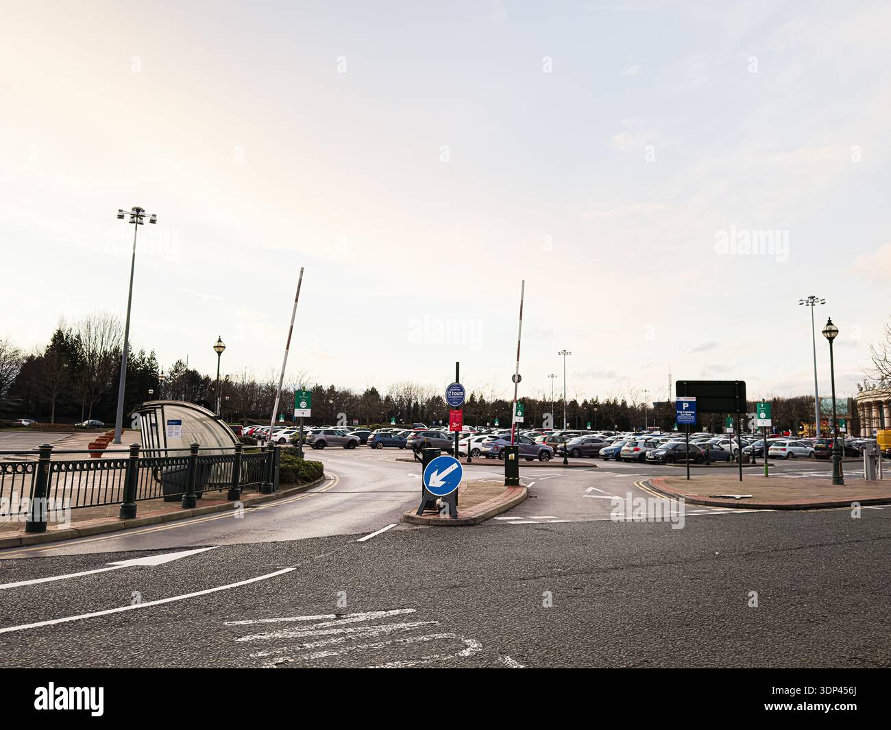 Manchester, UK - January 23, 2026: Urban Trafford Centre parking scene ...