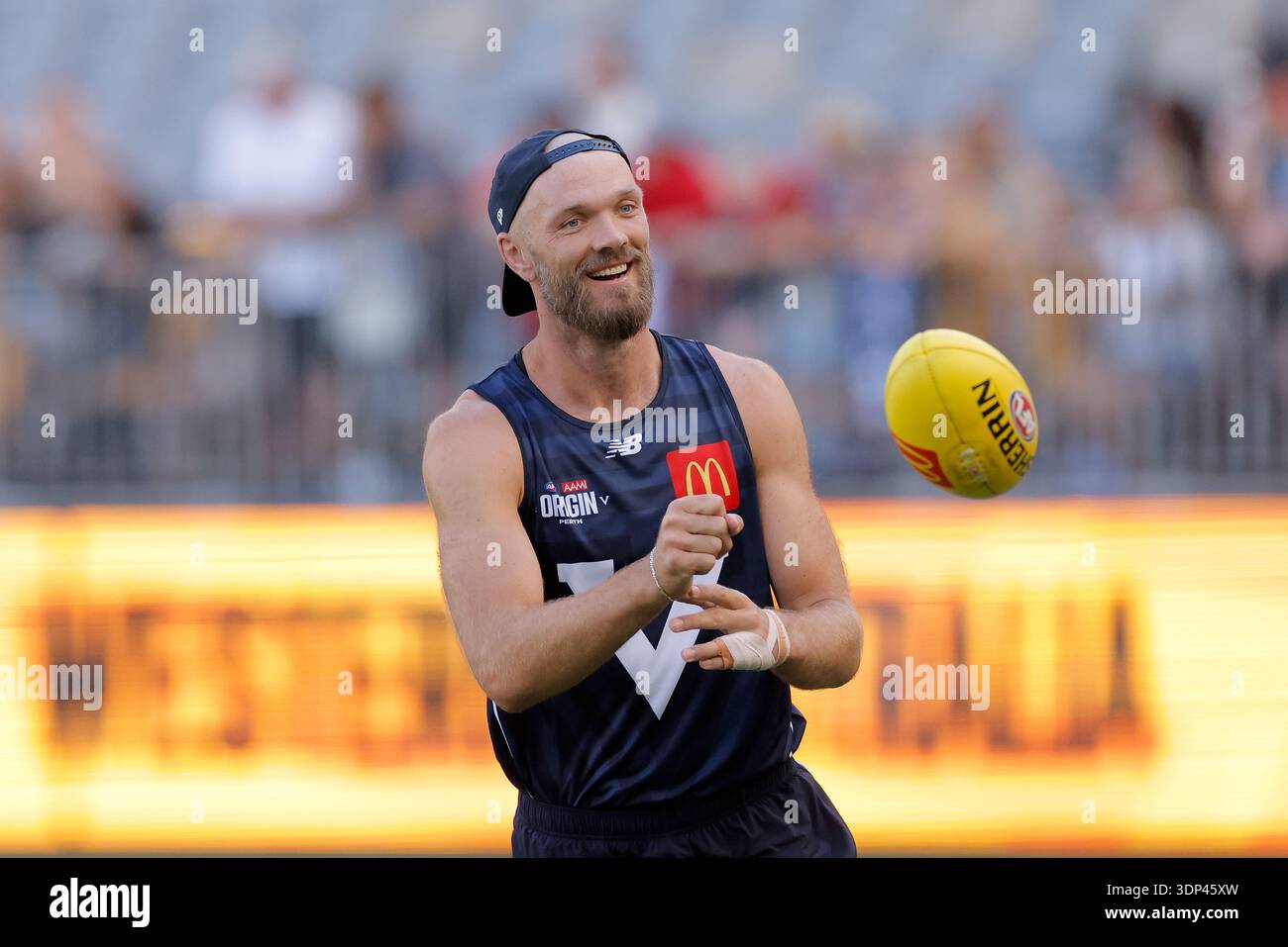 Max Gawn of Victoria is seen during the Captains Run training session ...