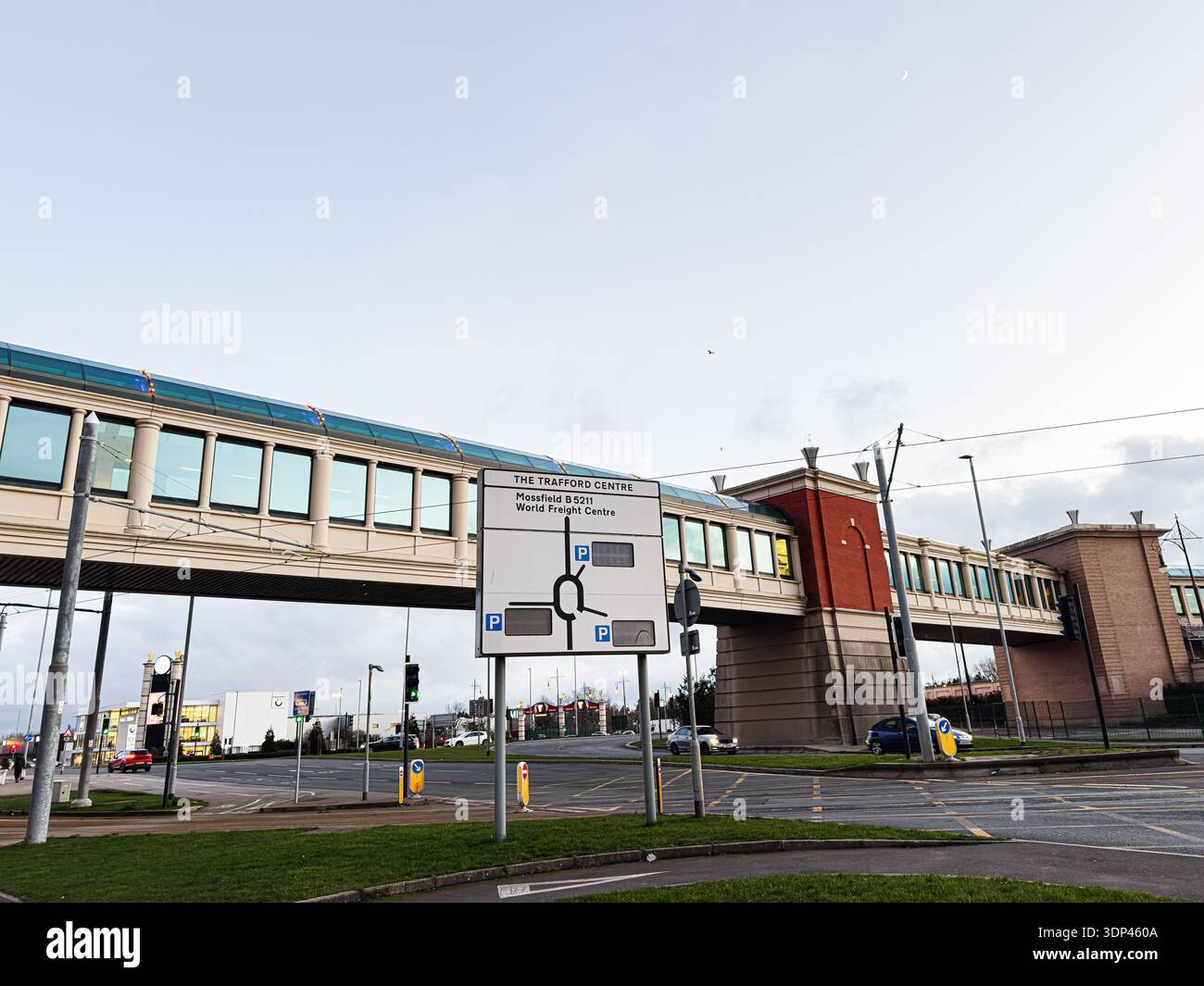 Manchester, UK - January 23, 2026: A modern elevated Trafford Centre ...