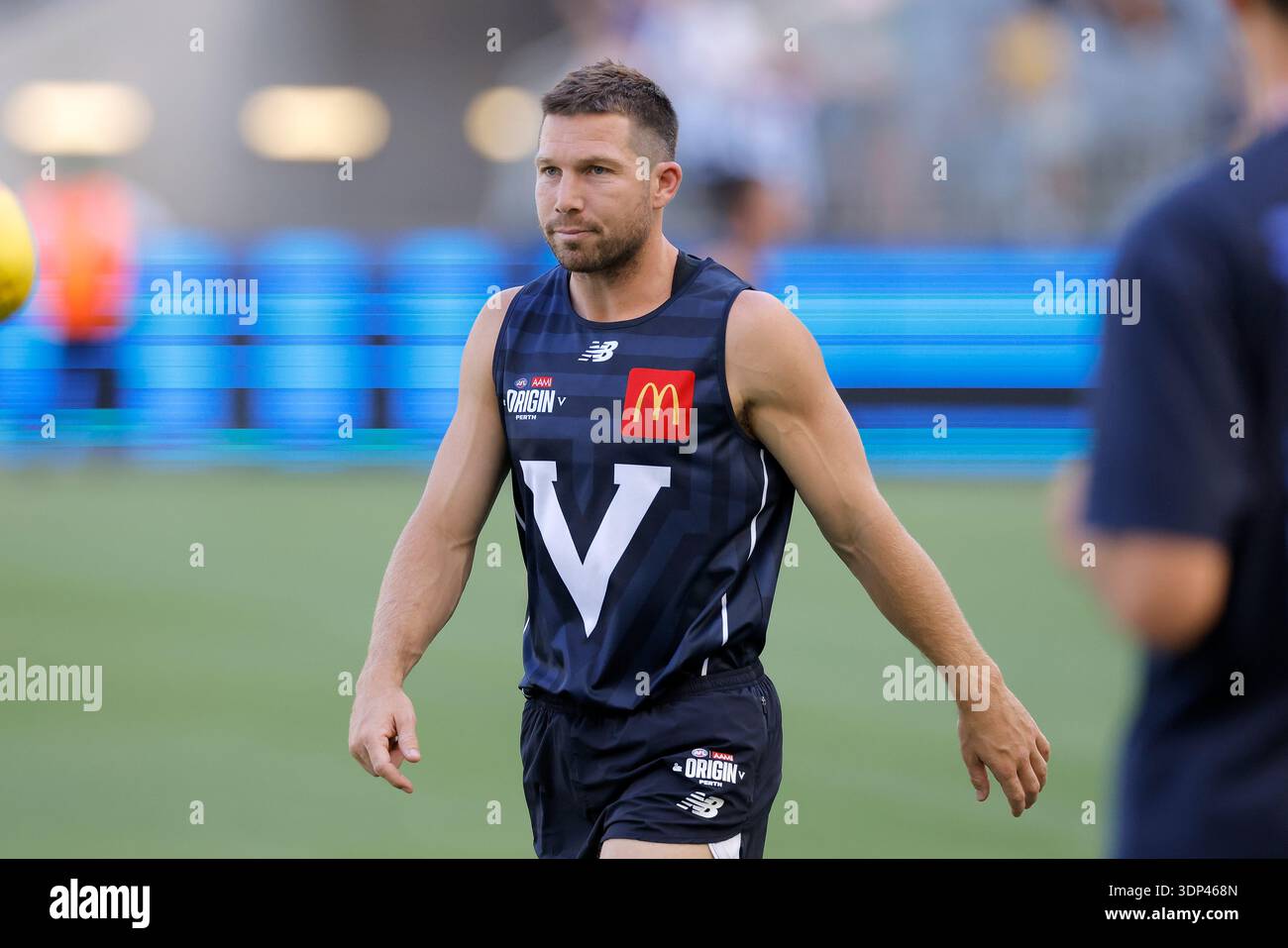 Toby Greene of Victoria is seen during the Captains Run training ...