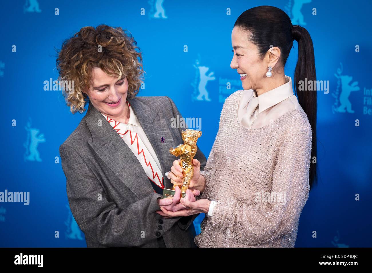 Berlin, Germany. 13th Feb, 2026. Festival director Tricia Tuttle with ...