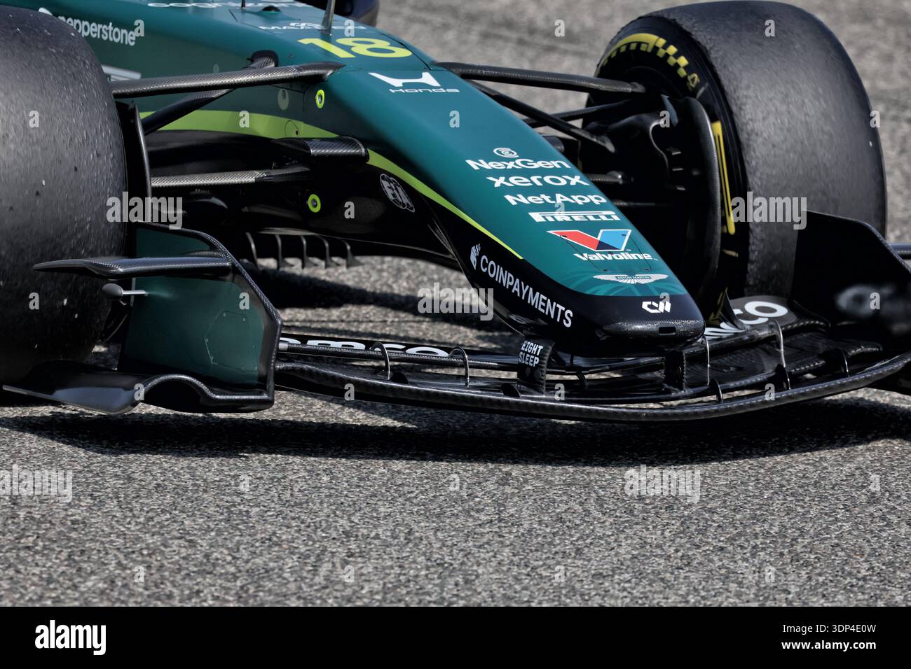 Sakhir, Bahrain. 13th Feb, 2026. Lance Stroll (CDN) Aston Martin F1 ...