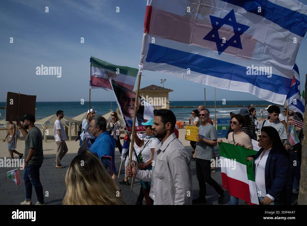 People take part in a demonstration in support of anti-government ...