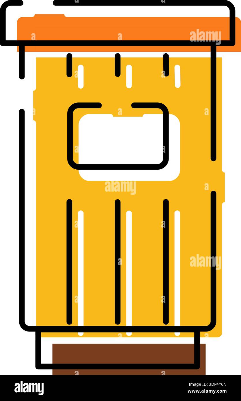 Garbage bin on public Stock Vector Images - Alamy
