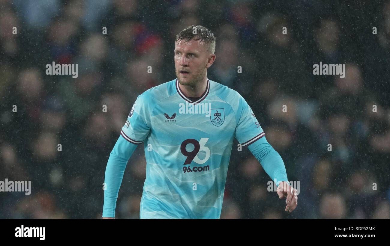 Burnley's Zian Flemming during the English Premier League soccer match ...