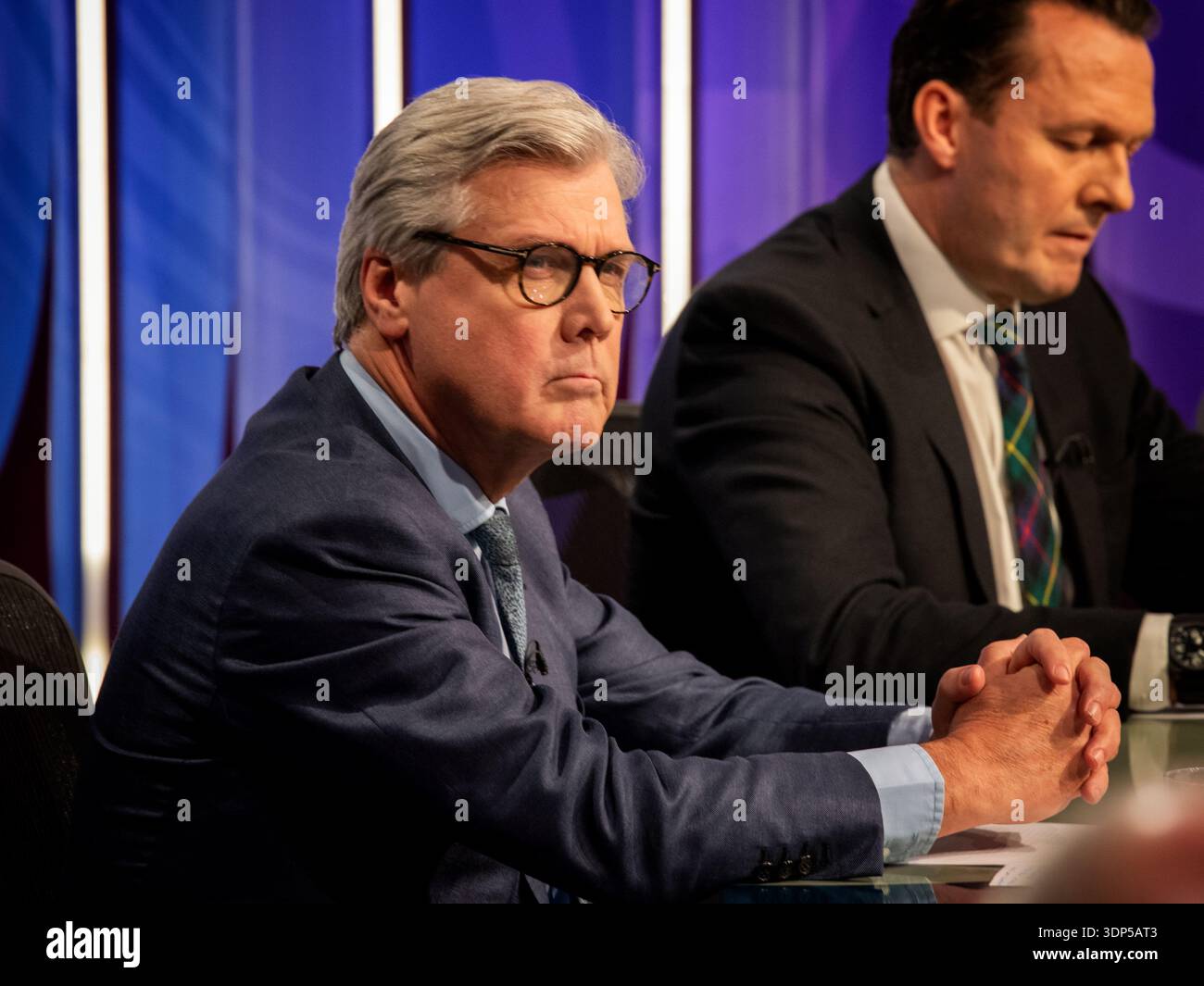 Lord Malcolm Offord at the filming of a BBC Question Time recording at ...