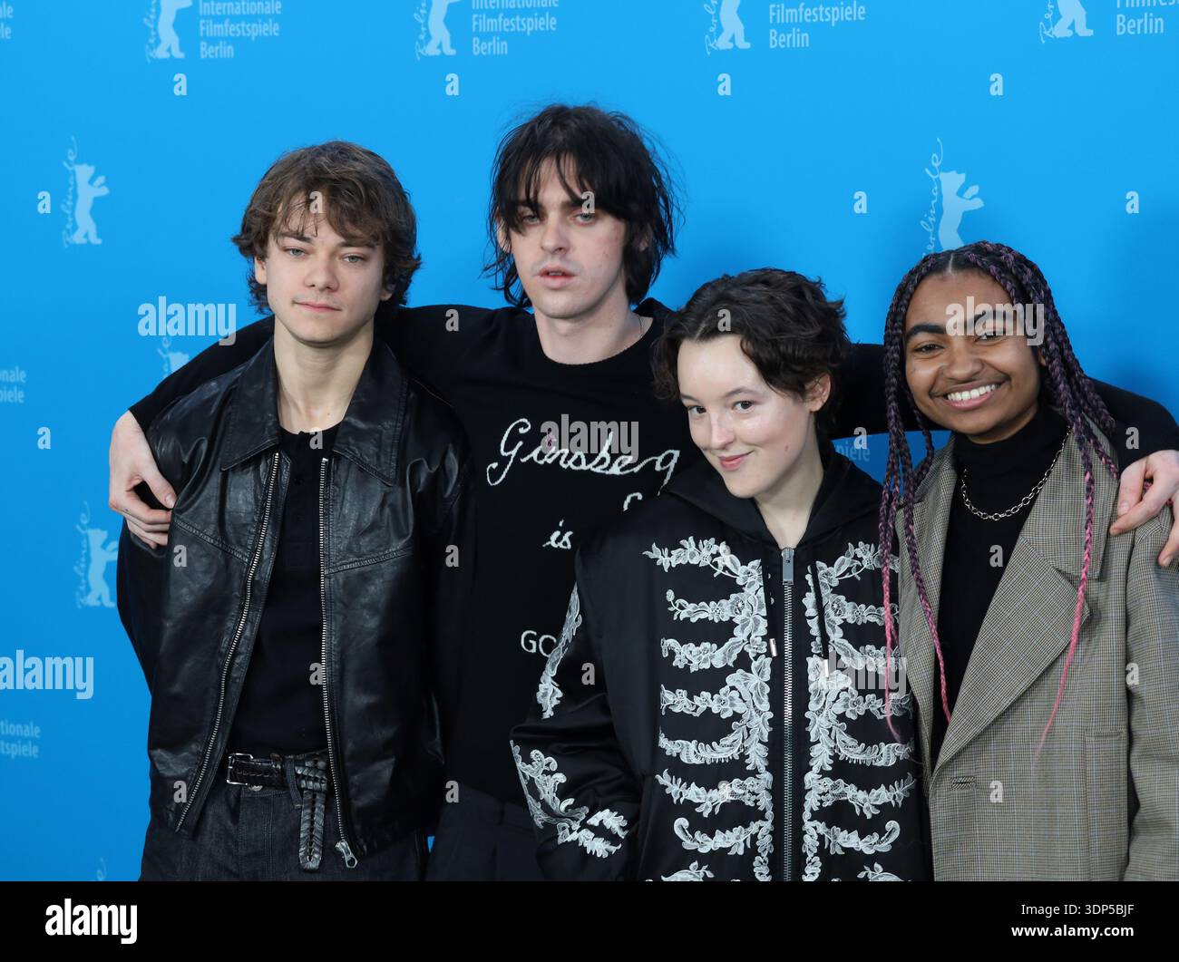 Berlin, Germany, 13th February 2026, Conran Khan, Earl Cave, Bella ...
